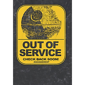 Star Wars Men's Warner Bros Friends Classic Logo Premium Soft Hand Solid Tee, BLACK, xxx-large