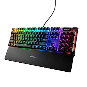 SteelSeries Apex 7 Mechanical Gaming Keyboard, OLED Smart Display, Red Switches - Turkish QWERTY Layout PC