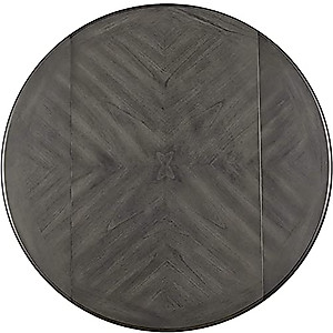 New Classic Furniture Gia Drop Leaf Counter Table with Two Chairs, 42-Inch, 42.25" Set, Grey