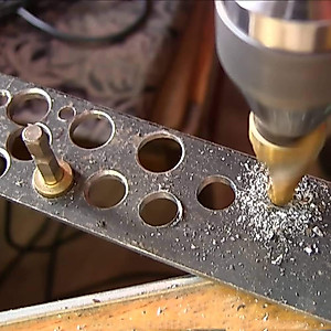 Hymnorq Metric Titanium Coated HSS Spiral Groove Step Drill Bit Set of 3pcs 4-12/4-20/4-32mm with 1/4" Hex Shank Packed in Reusable Case for Cutting Holes in Iron Plate Aluminum Plate, etc.