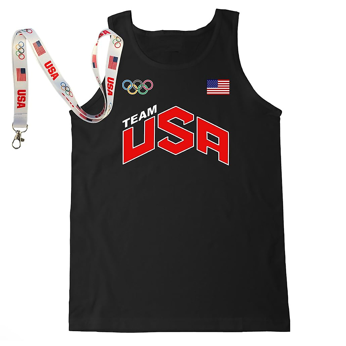 FTD Apparel Men's USA Tank Top - Large Black