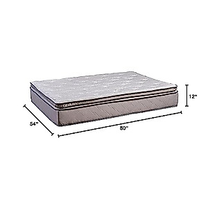 Mayton, 12-Inch Soft Foam Encased Hybrid Pillowtop Innerspring Mattress, Full XL