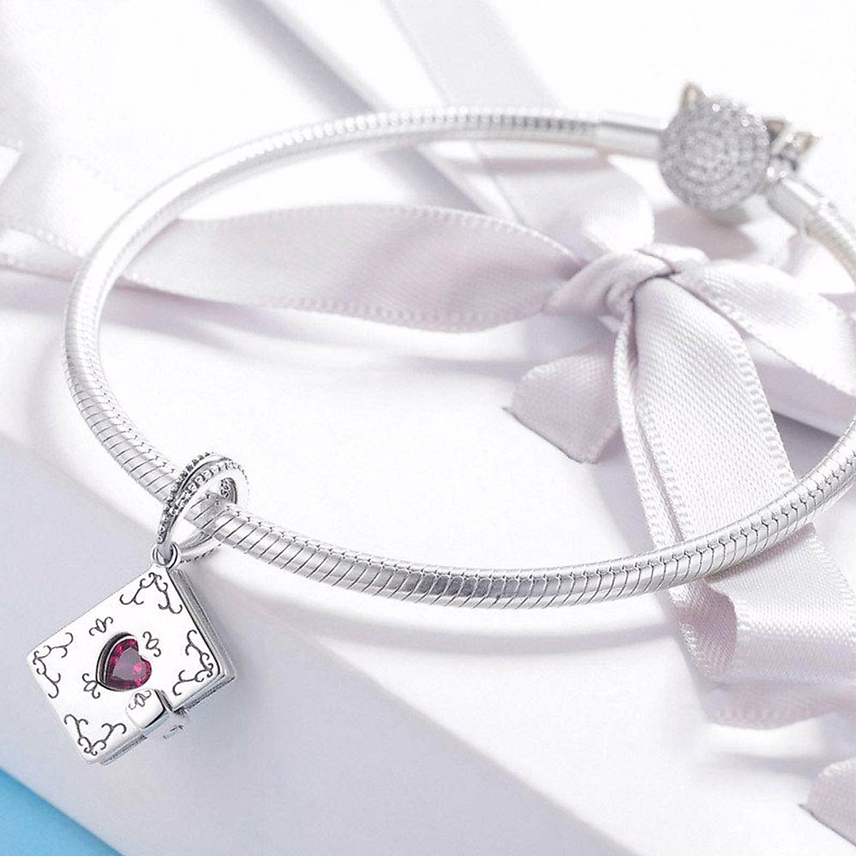 Book Charm 925 Sterling Silver Mug Charm Love Charm Home Charm Anniversary Charm for Pandora Charm Bracelet (Book)