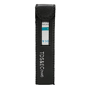 FECAMOS Water Testing Pen, Temperature Compensation Compact Portable Horizontal Display Water Tester Backlight Function White for Hydroponics