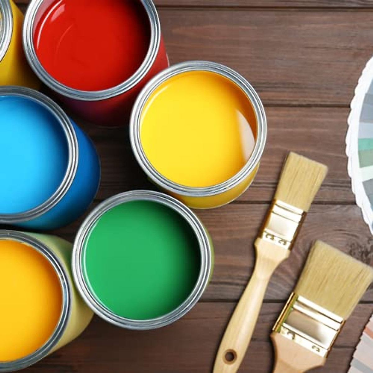 Bonsicoky 8 Pcs Empty Metal Paint Cans with Lids, Tiny Empty Unlined Cans Storage Containers for Paint(0.5 Pint/250ml)