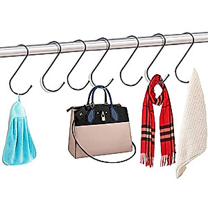 LiXiongBao 10 Pack 4.7 Inches Extra Large S Shape Hooks Heavy-Duty Metal Hanging Hooks Apply Kitchenware Bathroom Utensils Plants Towels Cup Pot Bag Jeans Gardening Multiple Uses Tools