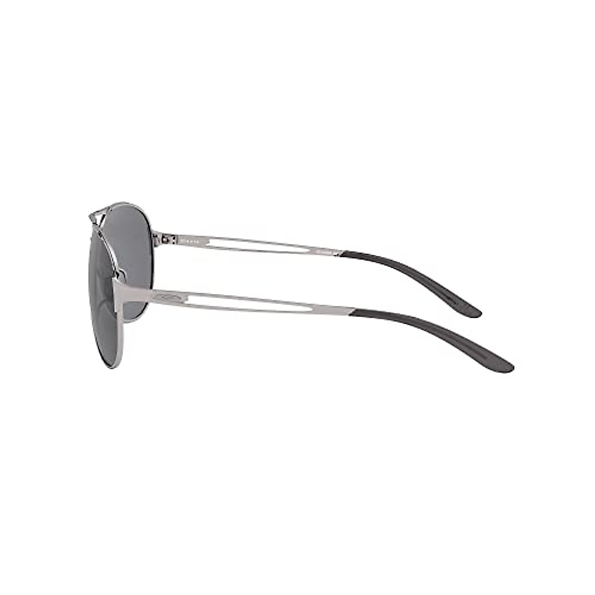 Oakley Women's OO4054 Caveat Aviator Sunglasses, Polished Chrome/Grey, 60 mm