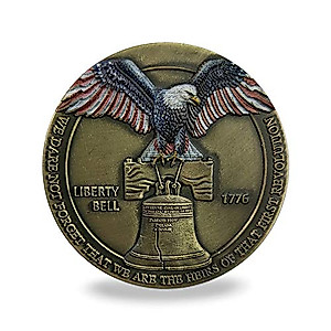 Don't Tread on Me Challenge Coin US Liberty Bell Military Coin