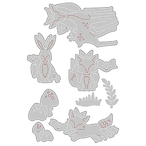 Sizzix Thinlits Die Set 8PK Woodland Nature by Lisa Jones, 665491, Multicolour