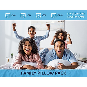 Talalay Natural Latex Foam Pillow DreamLogix - Queen Size Medium Soft Pillow for Sleeping, Side, Stomach & Back Sleepers, Neck Support, 100% Cotton Cover (Medium Soft, Queen Size 28''x16''x6'')