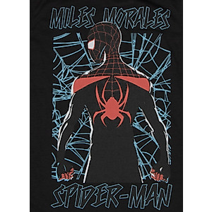 Marvel Avengers Boys Superhero Short Sleeve T-Shirt, Tank Top and Mesh Shorts Set (Miles Morales, 4)