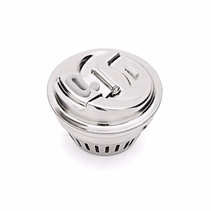 Jarware Stainless Steel 2-in-1 Drink and Fruit Infusion Lid, Regular-Mouth, Silver