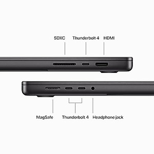 Apple 2023 MacBook Pro Laptop M3 Pro chip with 12‑core CPU, 18‑core GPU: Built for Apple Intelligence, 16.2-inch Liquid Retina XDR Display, 36GB Unified Memory, 512GB SSD Storage; Space Black
