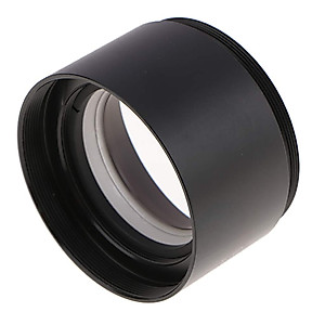 Prettyia 0.5X Auxiliary Barlow Objective Lens 48mm Thread Mount for Stereo Microscope Working Distance 165mm