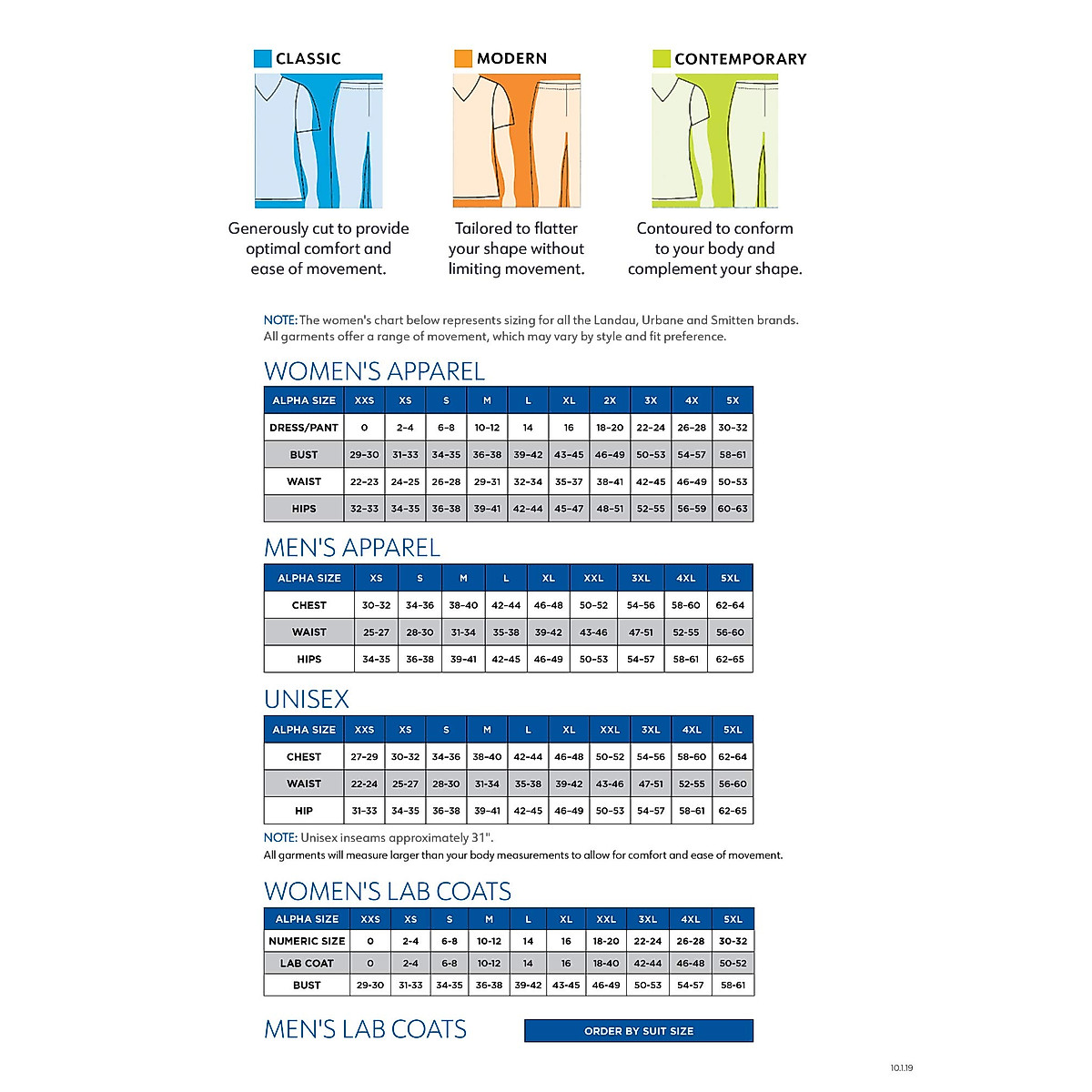 Landau Essentials Unisex Relaxed Fit 1-Pocket V-Neck Scrub Top 7502