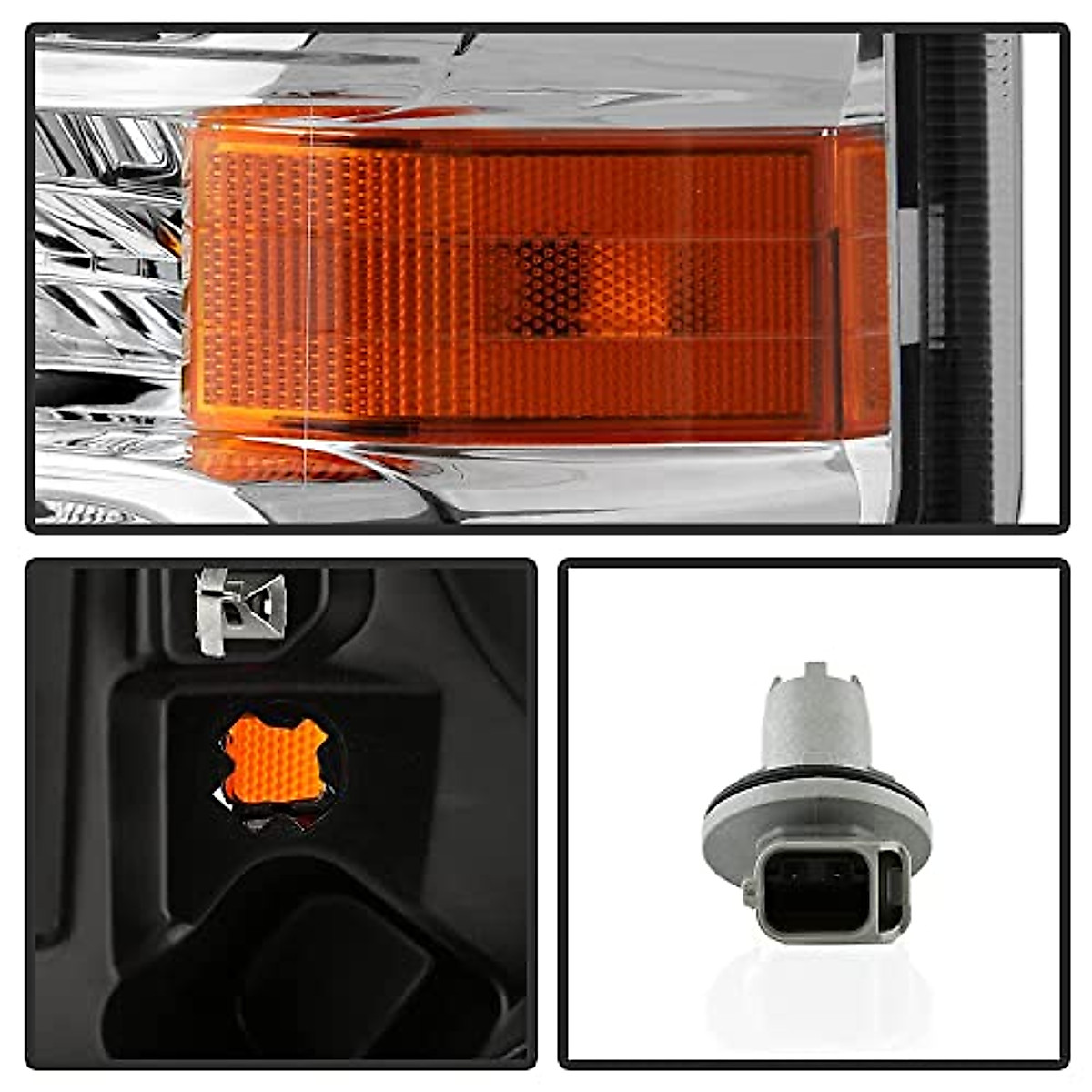 ACANII - For 2008-2014 Ford E150 E250 Van 08-21 E350 E450 Super Duty Aero Style Headlights Headlamps Pair Set Left+Right