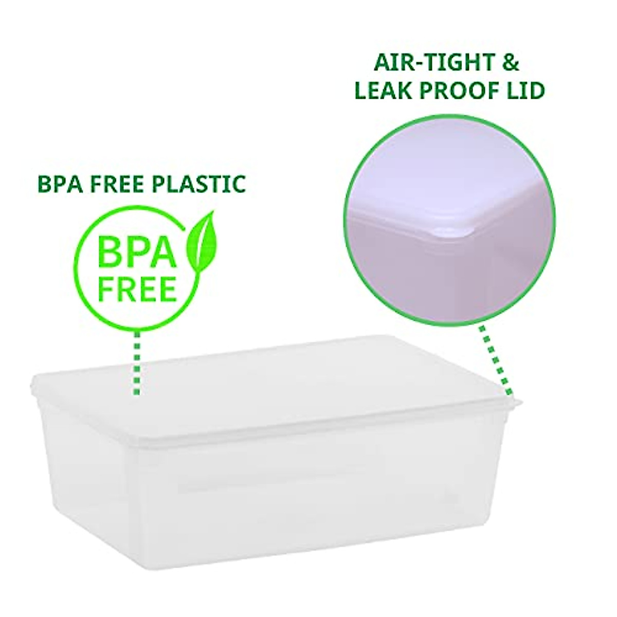 90% Chance of getting TWO for the price of ONE. 2.4 gal Produce Saver Containers for Refrigerator, Pizza Dough Proofing Box, Vegetable Storage Containers for Refrigerator, Pizza Storage Container, Marinating Container, Pizza Dough Box, Veggie Saver…