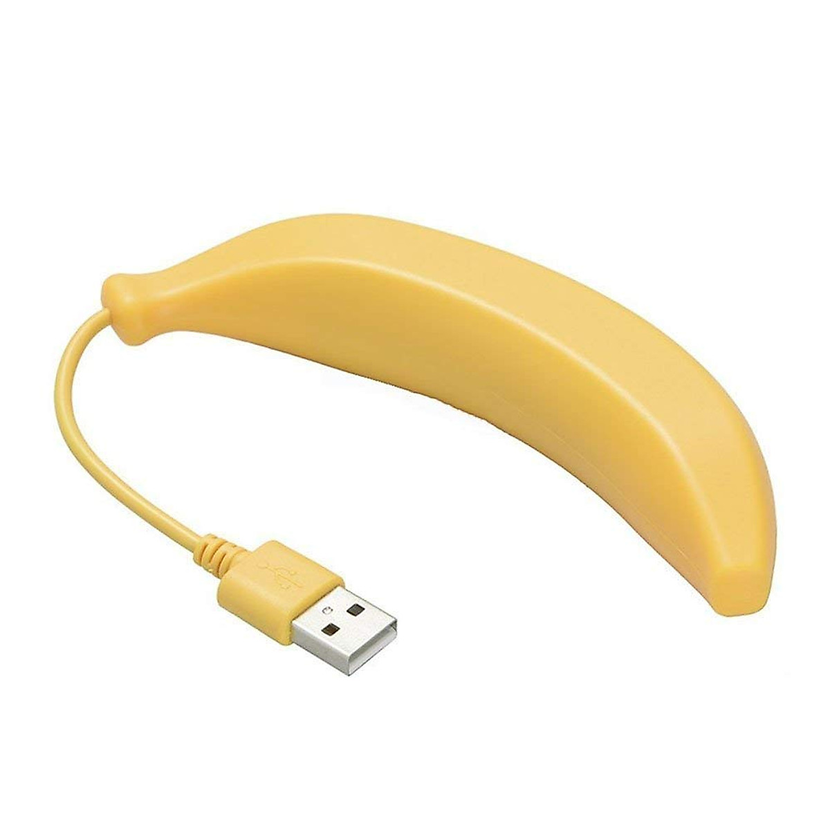 Sudroid High Speed USB 2.0 Hub 4 Port Portable Splitter Cable Adapter Creative Extender Adorable Fruit Vegetable Shape Design for PC Mac Laptop Notebook (Banana)