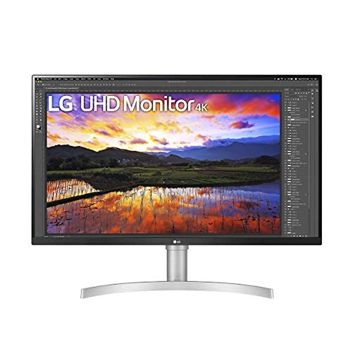 LG 32UN650-W 32 Inch UHD (3840 x 2160) IPS Ultrafine Display with HDR10 Compatibility, DCI-P3 95% Color Gamut, AMD FreeSync, and 3-Side Virtually Borderless Height Adjustable Stand (Renewed)