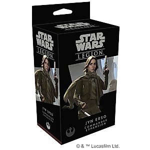 Atomic Mass Games Star Wars: Legion Jyn Erso Commander Expansion - Brave Rebel Leader! Tabletop Miniatures Game, Strategy Game for Kids and Adults, Ages 14+, 2 Players, 3 Hour Playtime, Made