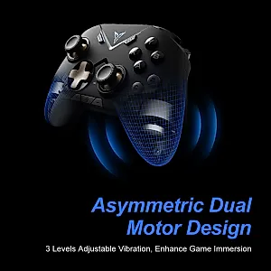 FLYDIGI Vader 2 Pro Wireless Multi-Platform Game Controller, Dual Vibration Motor, 6-Axis Gyroscope Motion Sensing, 80 Hours Battery Life, Compatible with Nintendo Switch, iOS, PC, Android