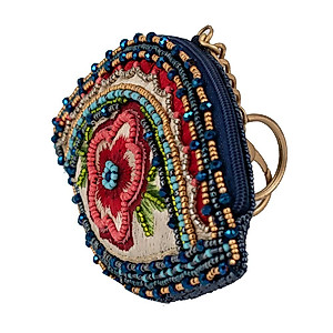 Mary Frances Womens Mary Frances Beaded Coin Purse-key Fobs (Mystic) handbag, Multi, One Size US