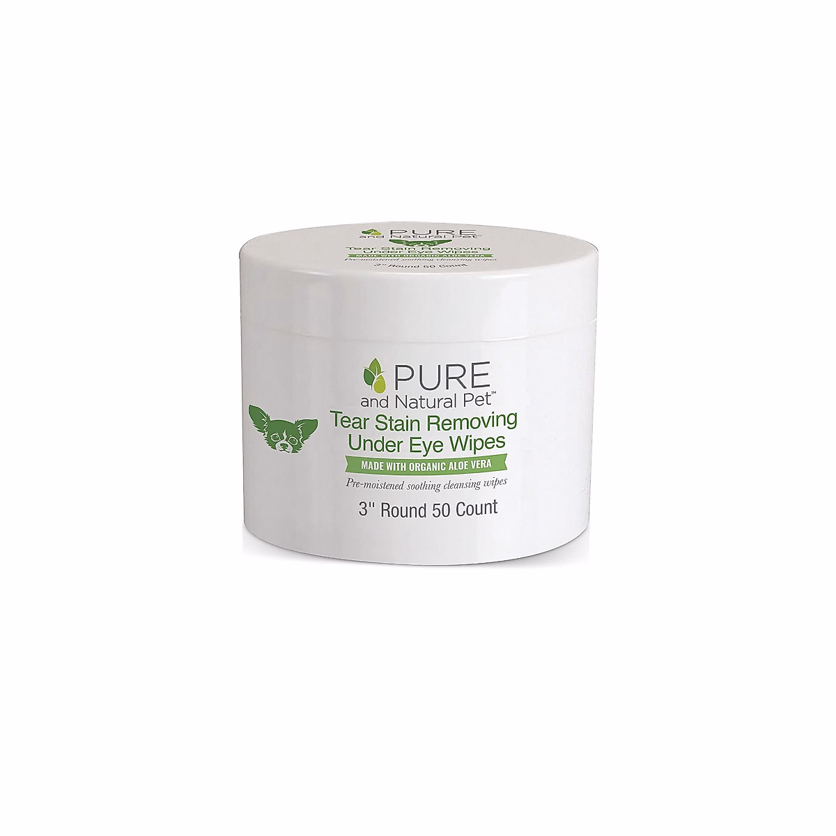 Pure and Natural Pet Tear Stain Removing Under Eye Wipes 50 ct.