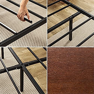 ZINUS Tucker Bamboo and Metal Platform Bed Frame / Bed Frame Made with Sustainable Bamboo / Steel Slat Mattress Support with No Box Spring Needed / Easy Assembly, Twin