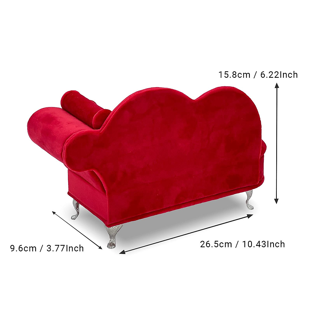 Yikko 1/6 Sofa Cushions for Dollhouse Living Room or Bedroom Decor, 12inch Dolls Accessories, Furniture for Blythe-Doll, Gift for Girls and Women Jewelry Box(A20-YS32)