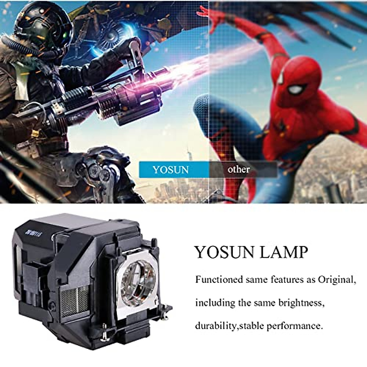 YOSUN v13h010l96 Replacement Projector lamp for epson elplp96 powerlite Home Cinema 2100 2150 1060 660 760hd vs250 vs350 vs355 ex9210 ex9220 ex3260 ex5260 ex7260 x39 w39 s39 Projector lamp Bulb