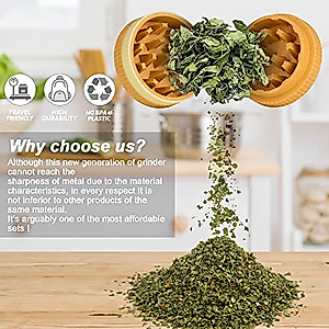 Herb Grinder, 2.2 Inch Stronger Grip Biscuits Shape Design - Single