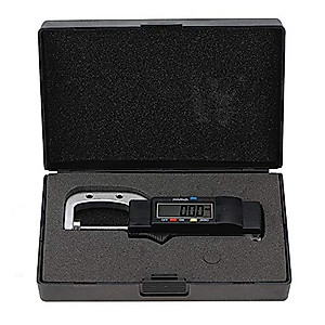Horizontal Electronic Digital Thickness Gauge Digital Display Caliper Thickness Measuring Tool Thickness Meter Portable 0-25mm 0.03mm Accuracy
