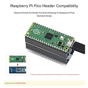 Waveshare 10-DOF IMU Sensor Module for Raspberry Pi Pico Incorporates 9-Axis Motion Sensor ICM20948 and Baroceptor LPS22HB