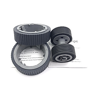 OKLILI PA03670-0001 PA03670-0002 Scanner Paper Consumable Kit Pick Roller + Brake Roller Pickup Roller Compatible with fi-7160 fi-7260 fi-7140 fi-7240 fi-7180 fi-7280 fi-7300NX