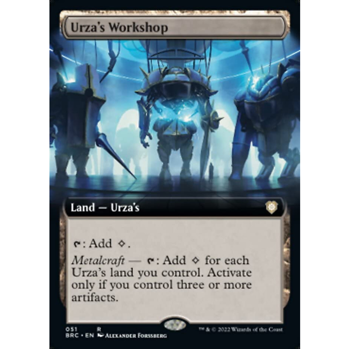 Magic: the Gathering - Urza's Workshop (051) - Extended Art - The Brothers' War Commander