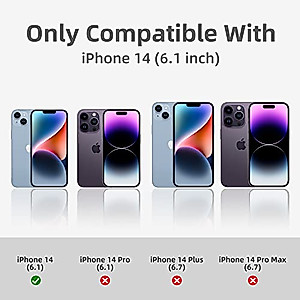 K TOMOTO Compatible iPhone 14 Bumper Case (6.1 Inch), Liquid Silicone Bumper Case [Shock-Absorb] [Raised Edge Protection] [Drop Protection] [Silky and Soft Touch] Frame Bumper Case, Navy Blue