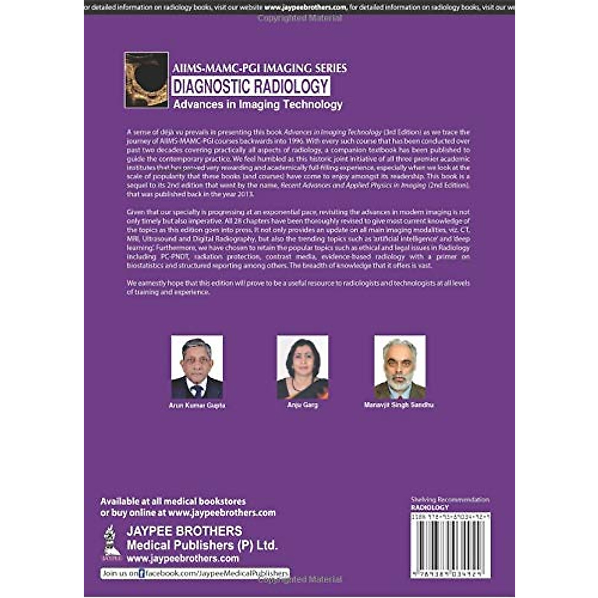 Diagnostic Radiology: Advances in Imaging Technology: Advances in Imaging Technology