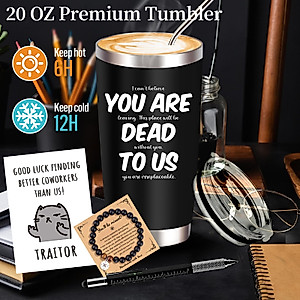 MAIAGO Coworker Leaving Gifts, Farewell Gifts, Going Away Gifts, New Job Gifts, Goodbye Gifts, Good Luck Gifts, Christmas Gifts for Colleagues Friends Manager Boss Teacher - 20 Oz Tumbler Gifts Basket