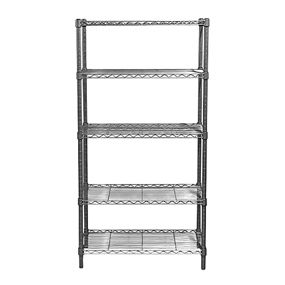 Juggernaut Storage Chrome 3-Tier Steel Wire Shelving Unit (30 in. W x 62 in. H x 14 in. D), (MWS301450-5)