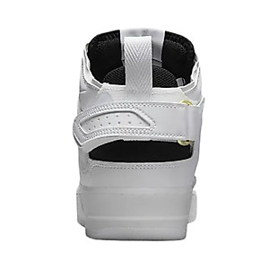 Nike mens Air Force 1 Mid React Shoes, White/Black-yellow Ochre, 11