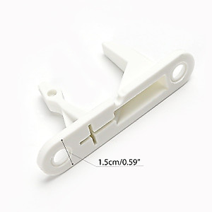 2 Pack Washer Door Striker Lock Latch Replacement Parts for Frigidaire Affinity 131763310 - Front Load Catch Fits for Gibson, for Kenmore - Replaces 131763300, AP3580441, PS890617 - Easy to Install