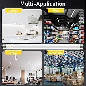 Jaenmsa 18 Inch F15T8/CW T8 15 Watt Linear Fluorescent Light Bulbs,15W Cool White 4100k T8 Tube,G13 Bi-Pin Base Replacement Bulb for Under Cabinet Light Bulbs,RV, Closet(3 Pack)