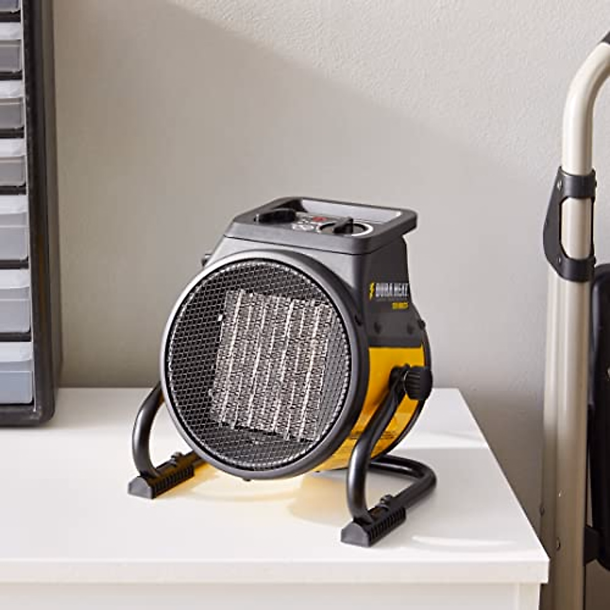 Dura Heat EUH1465 Electric Forced Air Heater with Pivoting Base 5,120 BTU, Yellow