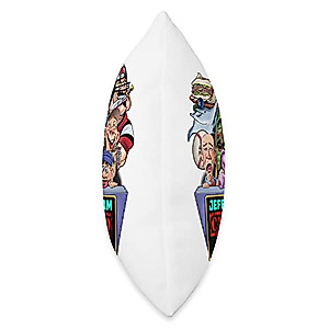 JEFF DUNHAM Tampa, FL (2023) Throw Pillow, 18x18, Multicolor