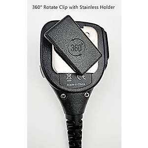Radtel Heavy Duty Speaker Mic Microphone Compatible with BaoFeng Waterproof Radio UV-9R (or Plus) BF-A58 BF-9700 GT-3WP…