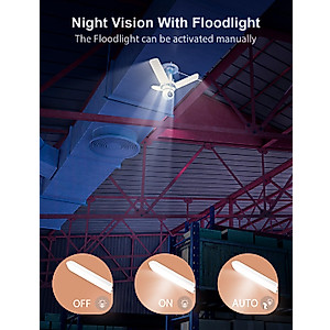 Rreslicam E26 Garage LED Light with Smart Security Camera, 30W 5000LM, Suitable for Garage, shed, Studio, Hallway, Laundry Room, etc. Timed Lighting, Motion-Activated Lighting, AI Monitoring