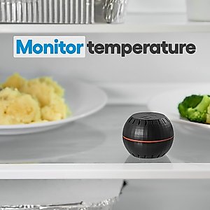 Shelly H&T - Black, Humidity and Temperature Sensor, Compact Size, Smart WiFi, Hygrometer Monitor, Home Automation iOS Android Application, Over 1 Year Battery, 4 Pack
