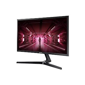 SAMSUNG CRG5 Series 24" FHD(1920 x 1080) 144Hz 4ms Curved FreeSync Gaming Monitor (LC24RG50FQNXZA) (Renewed)