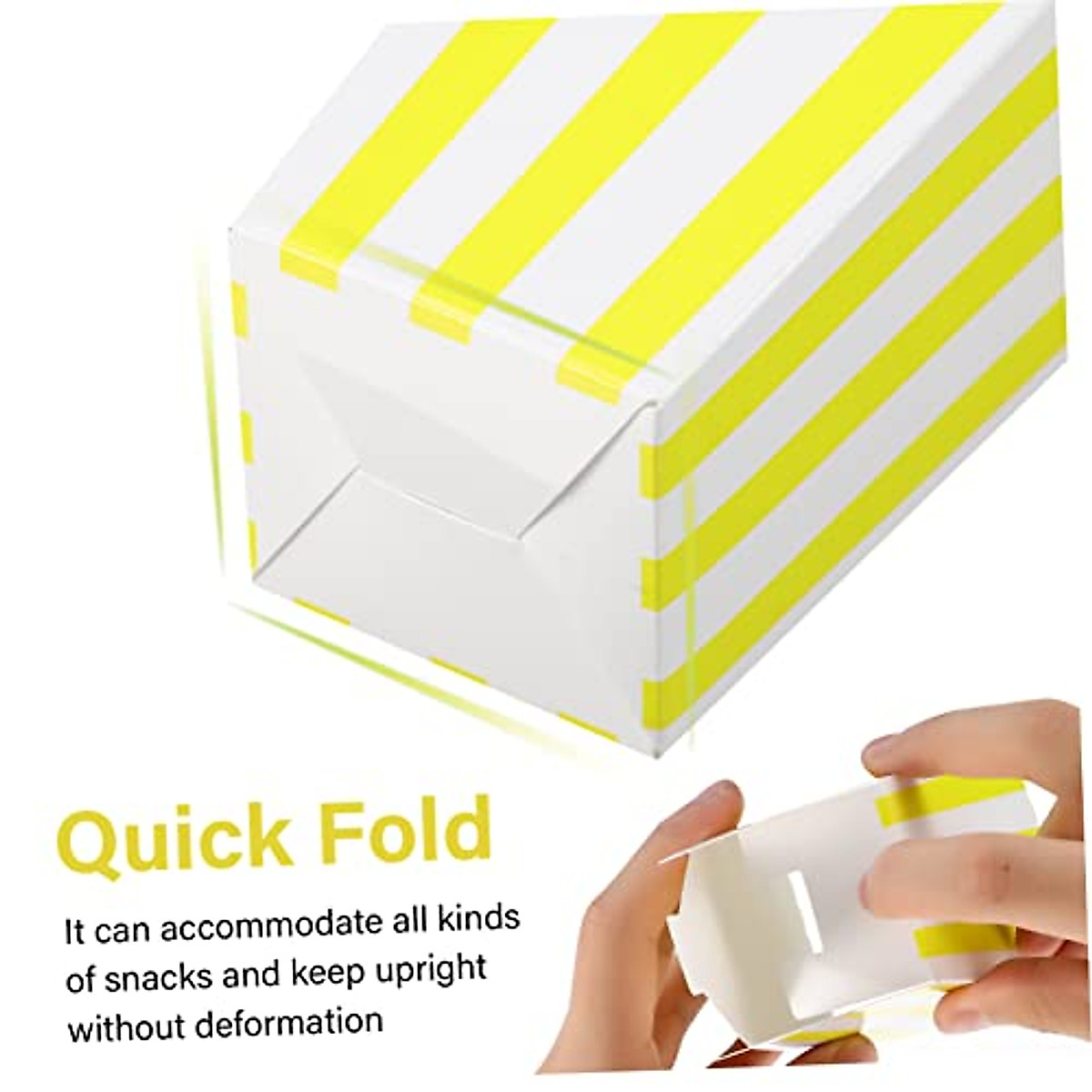 60 Pcs Popcorn Boxes Carton Disposable Containers Snack Boxes for Plastic Container Popcorn Bags Paper Popcorn Boxes Movie Night Supplies Stripe Popcorn Boxes Popcorn Buckets