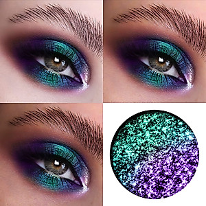 FOCALLURE Chameleon Cream Eyeshadow,Intense Color Shifting Creamy Eye Shadows,Highly Pigmented Metallic,Shimmer,Multi-Reflective Finishes,Sirens Whispers